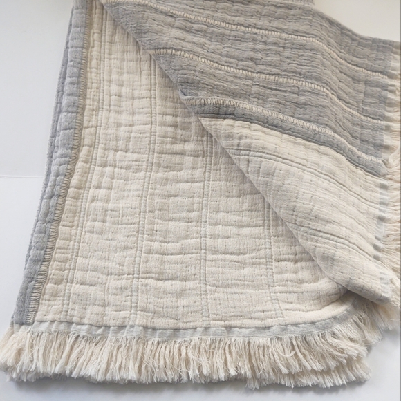 Piscatextil | Bedding | Piscatextil Throw Blanket Pale Blue Denim With ...